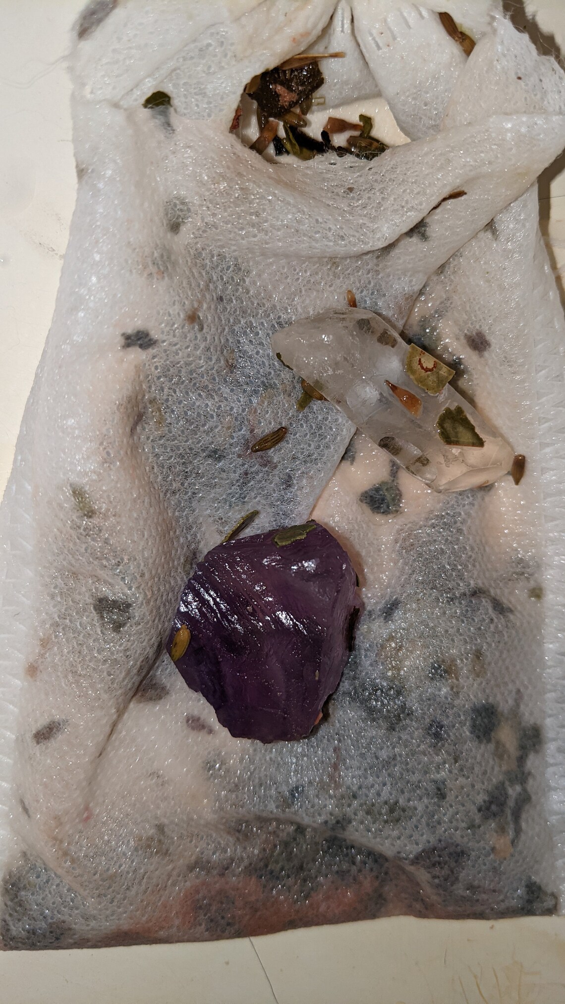 Herbal Bath Satchel | Single Use | Bath Tea | Herbs Flowers Salt ...