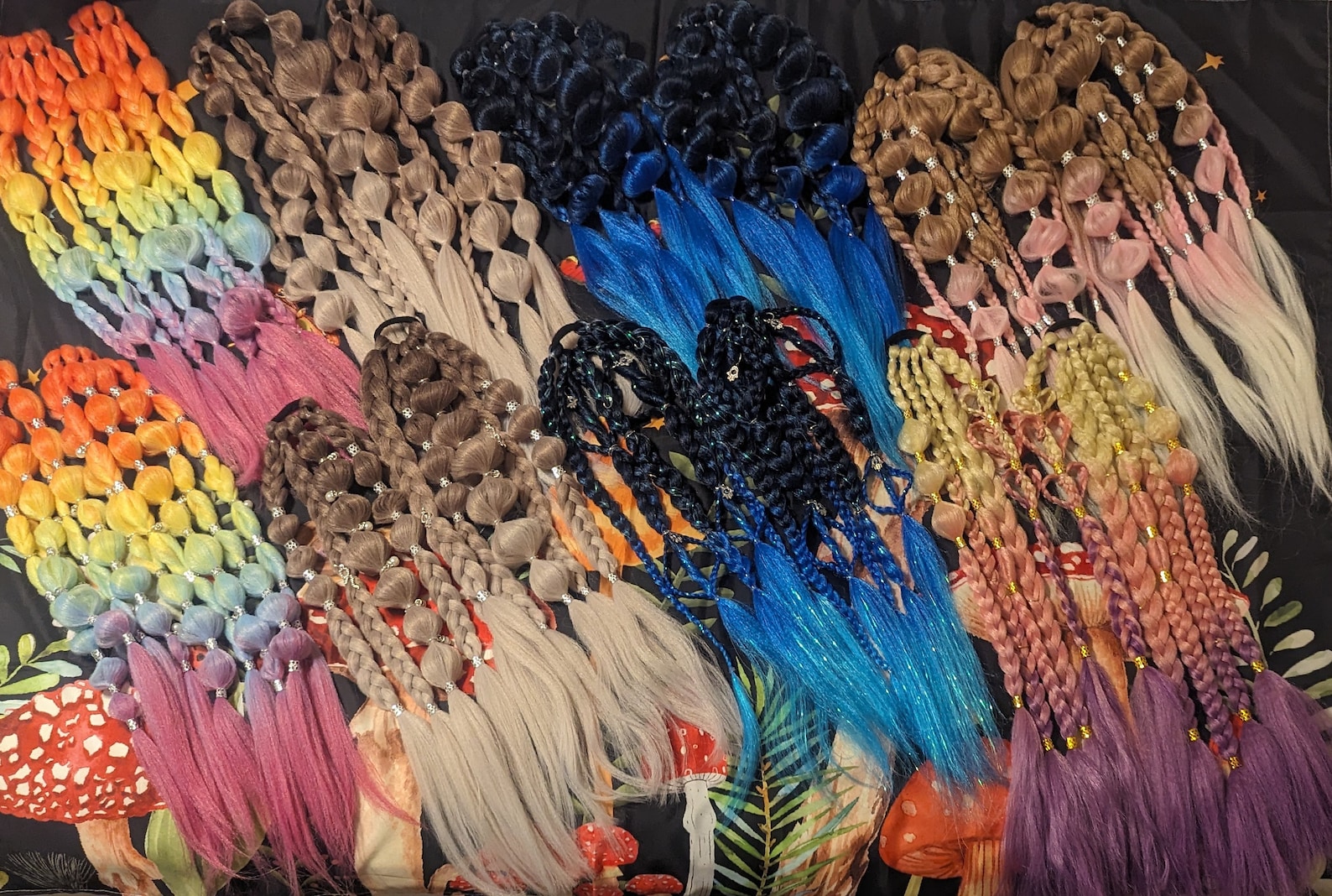 Custom Pigtail Braids | Rave Braids | Festival Braids | Hair Extensions ...