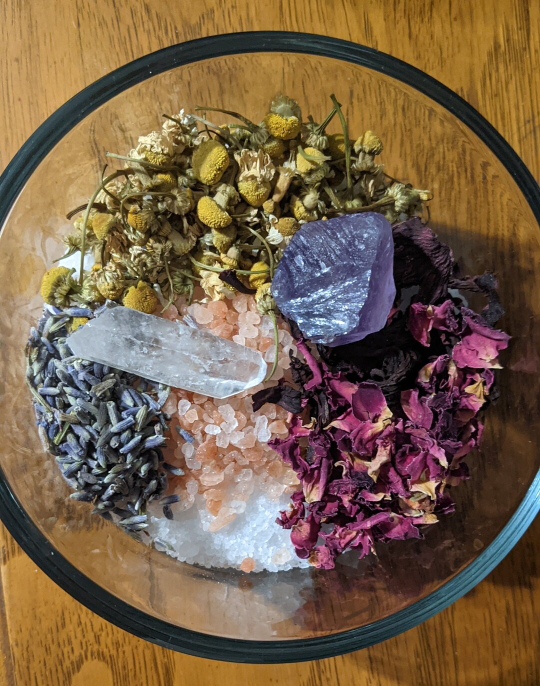 Herbal Bath Satchel | Single Use | Bath Tea | Herbs Flowers Salt ...