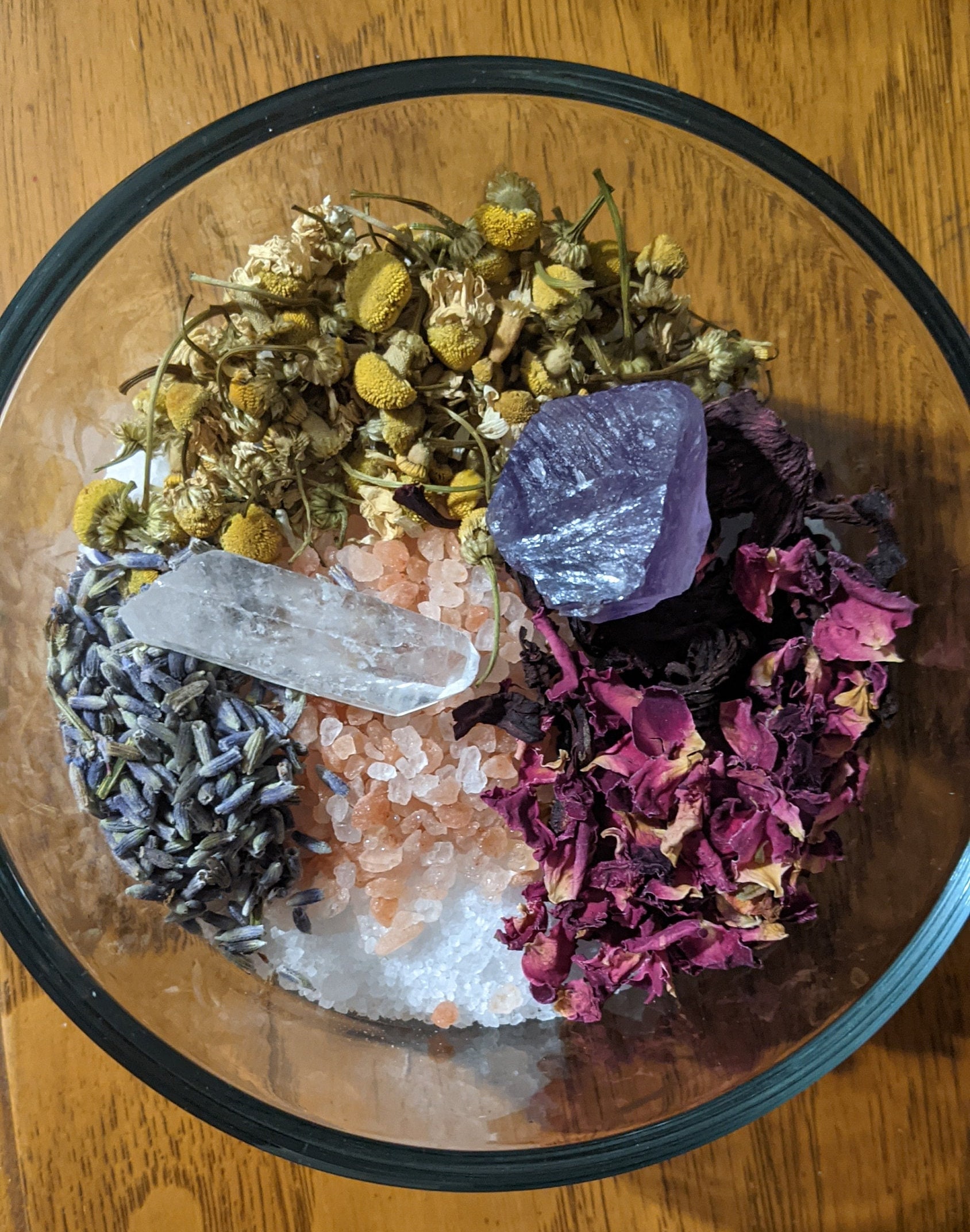 Herbal Bath Satchel | Single Use | Bath Tea | Herbs Flowers Salt ...