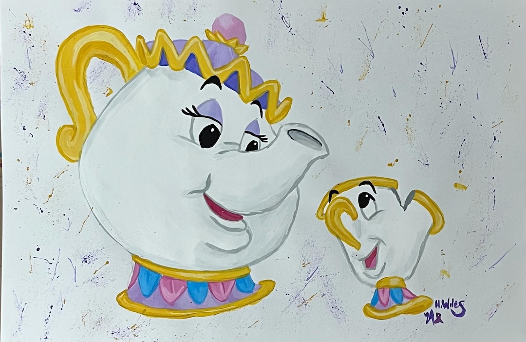 Mrs. Potts and Chip - Etsy