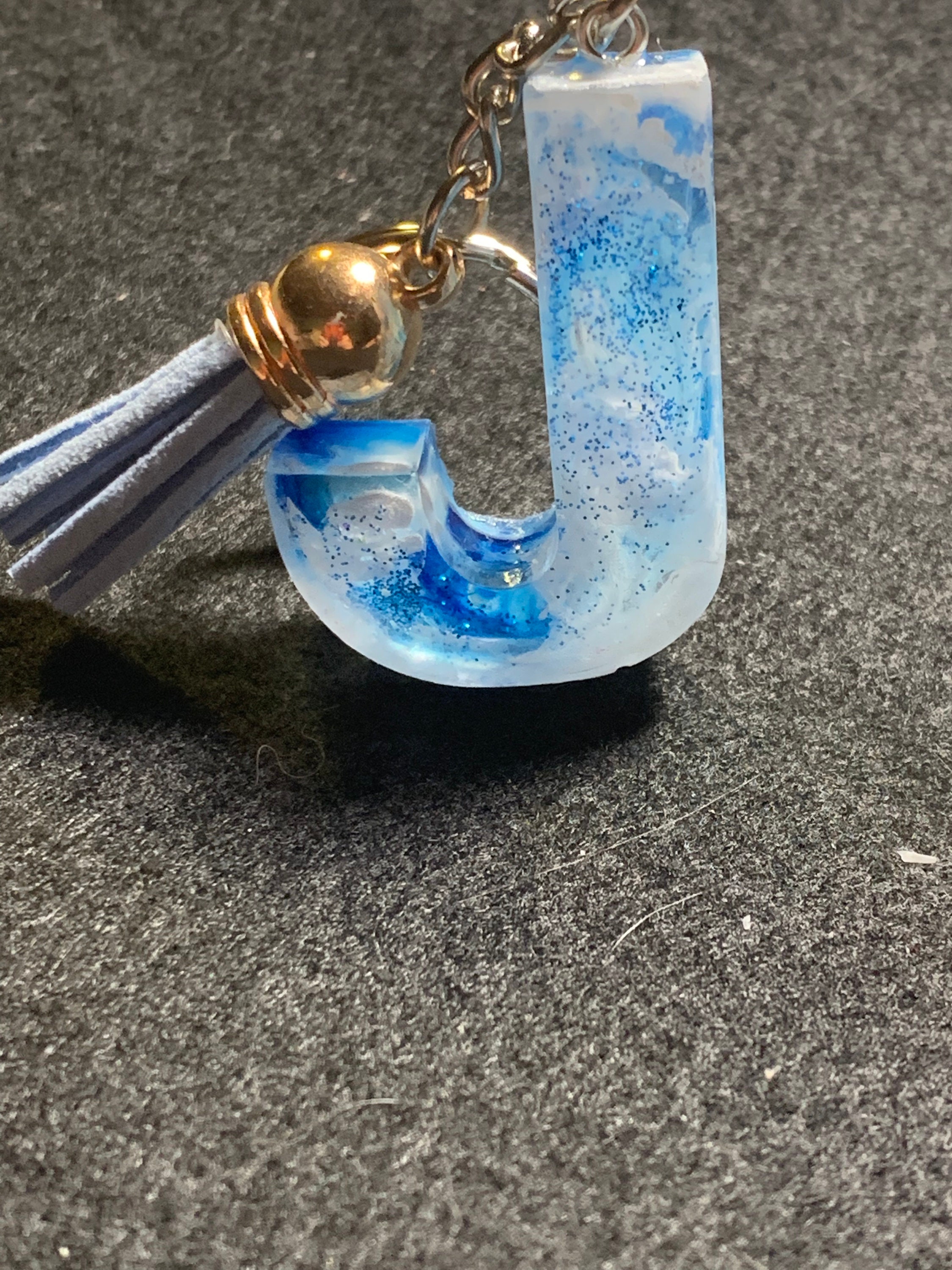 Resin Letter Keychains - Etsy