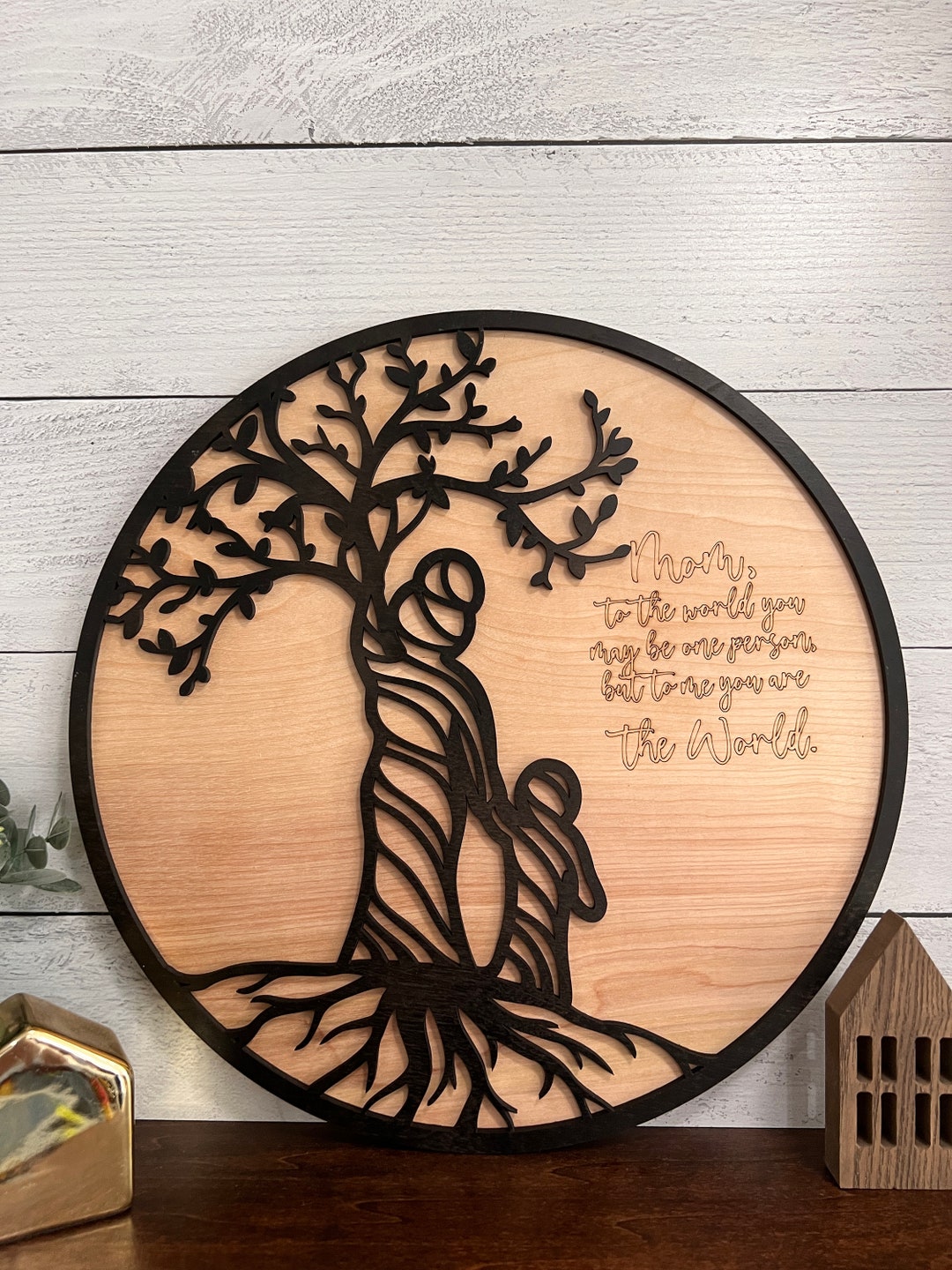 Mother's Tree/ Mother's Day Gift/ Mom and Her Roots/ Layered Mom Tree ...