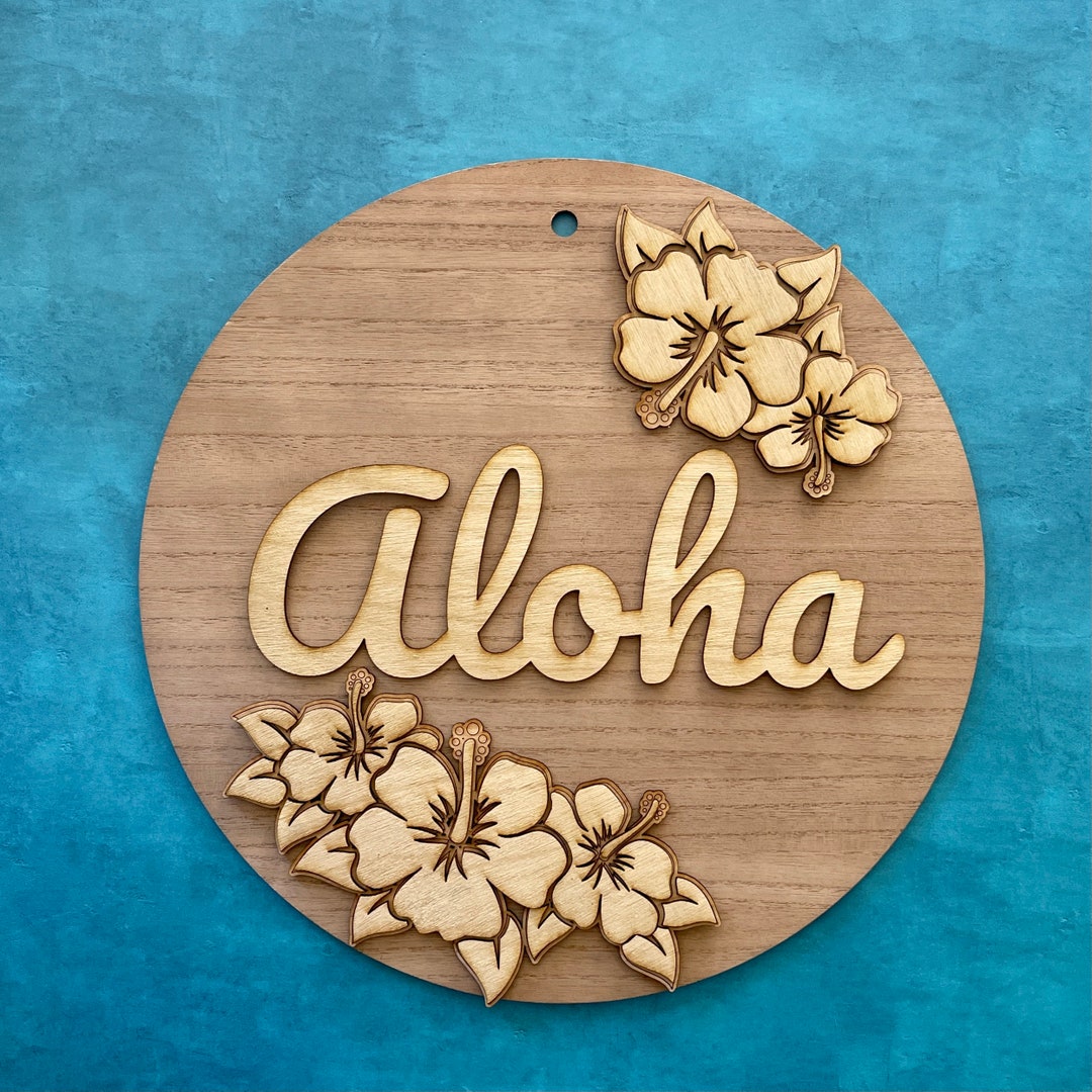 DIY Aloha Door Hanger - Etsy