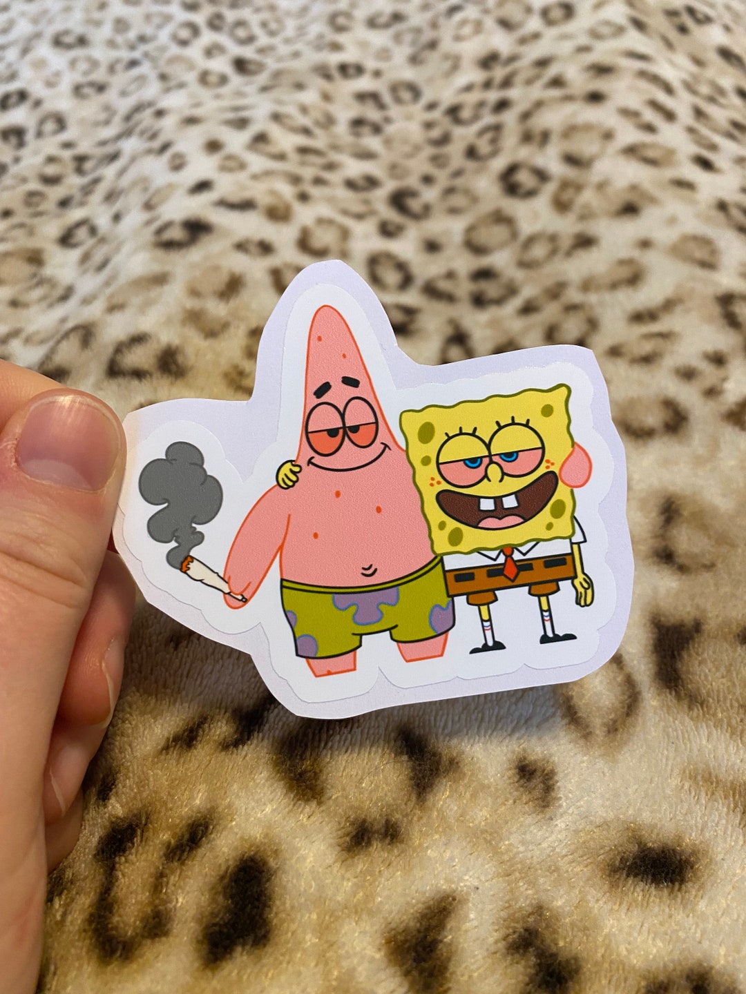 Spongebob Smoke Sesh Sticker - Etsy