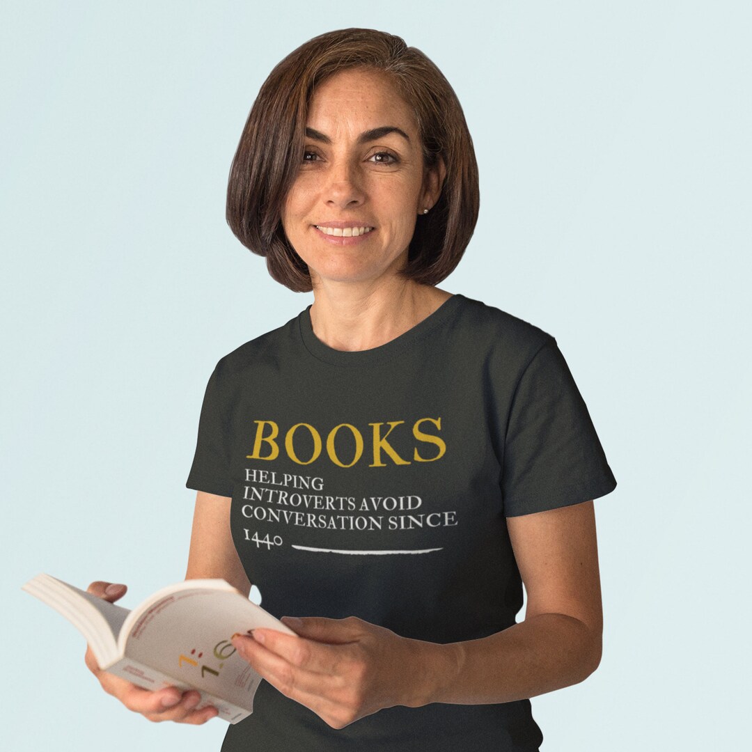 Books: Helping Introverts Avoid Conversation Since 1440 - Etsy