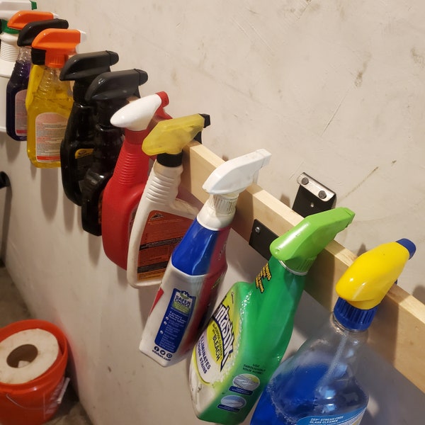 Spray Bottle Storage Rack - Etsy