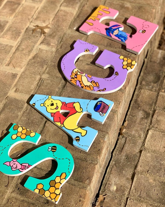 Hand-painted Custom Letters Names Initials Decor - Etsy