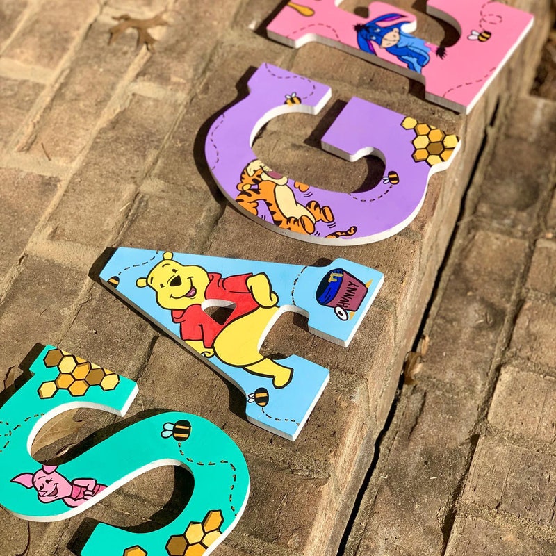 Painted Wood Letters - Etsy