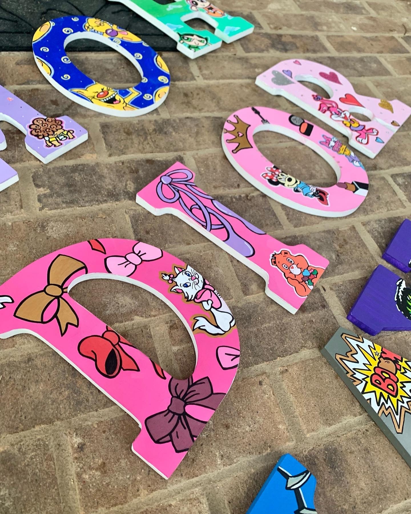 Hand-painted, Custom Letters, Names, Initials, Decor - Etsy