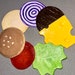 Ceramic Hamburger Coasters - Etsy