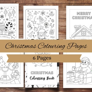 Festive Christmas Coloring Pages Bundle Holiday Fun for All - Etsy