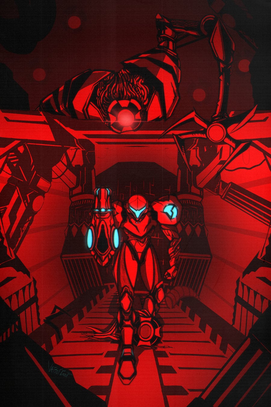 Metroid Dread E.M.M.I. 11x17 Art Print - Etsy