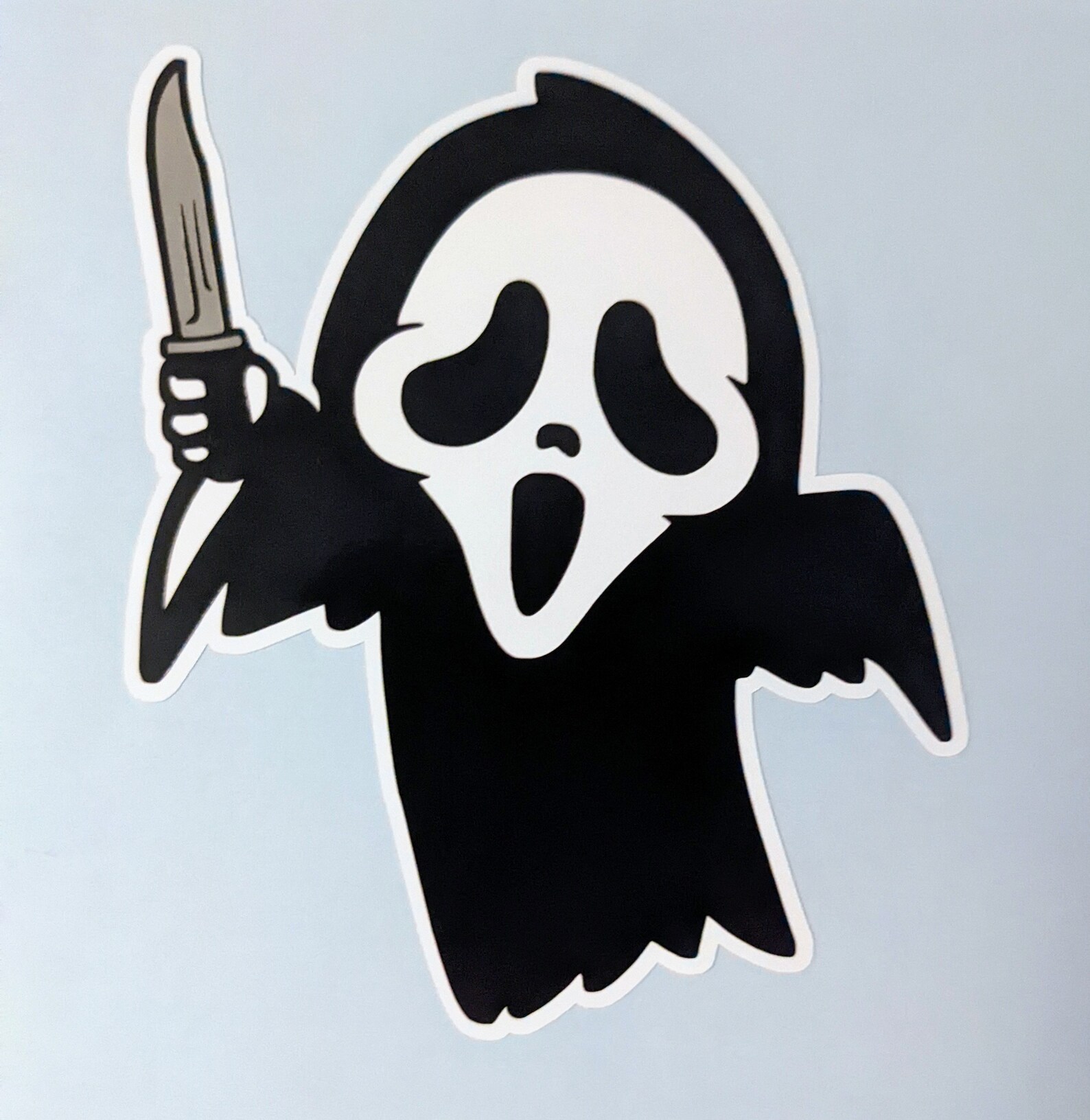Chibi Ghostface Vinyl Sticker Scream Halloween Scary Movie - Etsy