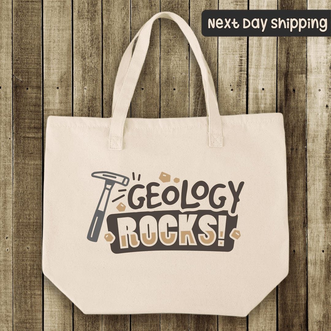 Geology Rocks Tote Bag, Geology Lover Tote Bag, Cute Rockhound Gift ...