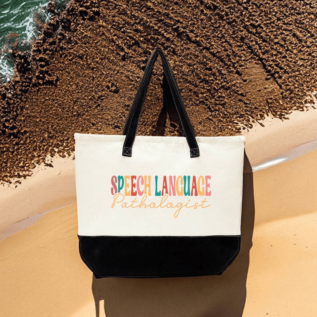 Speech Language Pathologist Tote Bag, Speech Therapy Tote Bag, Speech ...