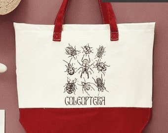 Beetle Canvas Tote Bag, Coleoptera Display Tote Bag, Insect Gift Bag ...