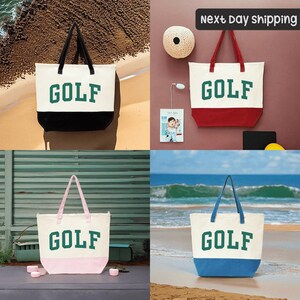 Golf Tote Bag, Golf is Life Tote, Gift for Golfers, Golfing Bag Golf ...