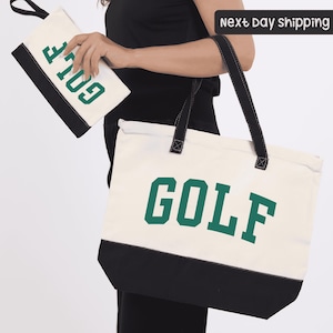 Golf Tote Bag, Golf is Life Tote, Gift for Golfers, Golfing Bag Golf ...