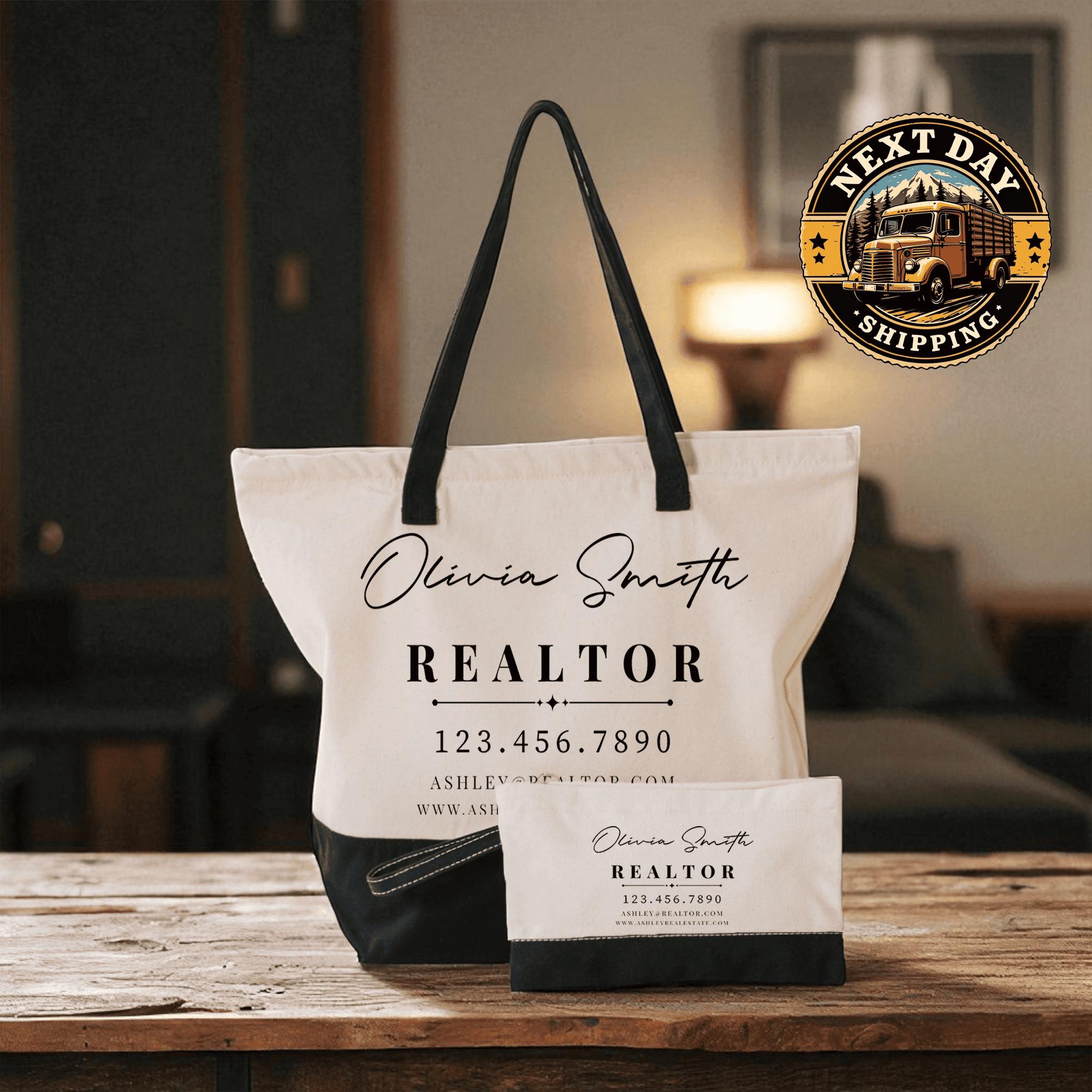 Personalized Realtor Tote Bag – Gift for Real Estate Agents, Work or ...