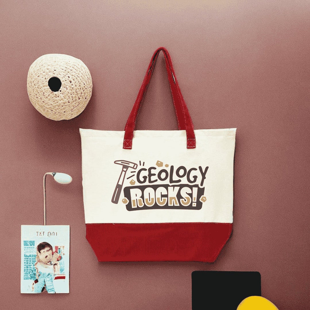 Geology Rocks Tote Bag, Geology Lover Tote Bag, Cute Rockhound Gift ...