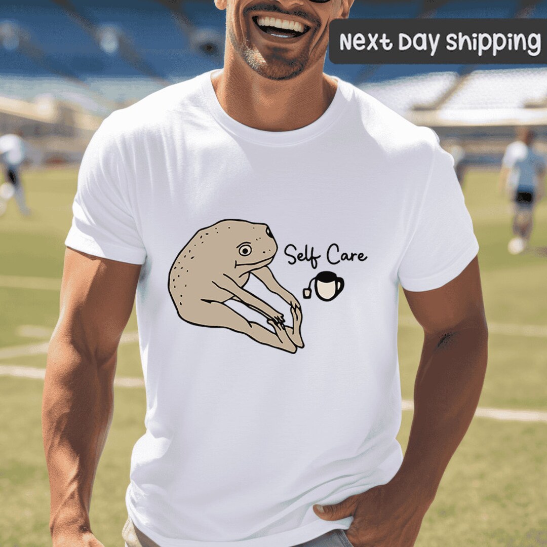 Funny Frog Self Care T-shirt, Frog Self Care Retro T-shirt, Self Care ...