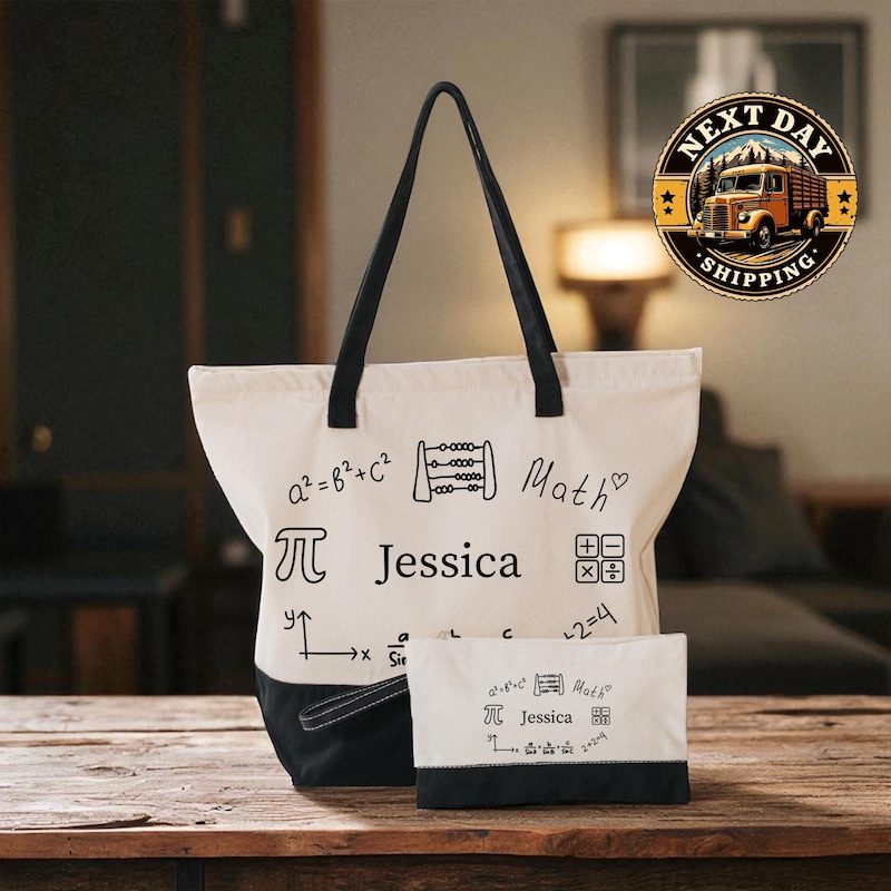 Tote Bag Math Teacher - Etsy