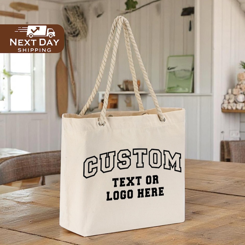 Personalized Tote Rope Handle - Etsy