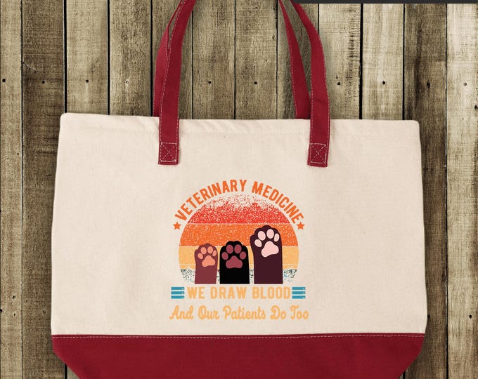 Veterinary Bag, Personalized Bag With Name, Veterinary Tote Bag, Doctor ...