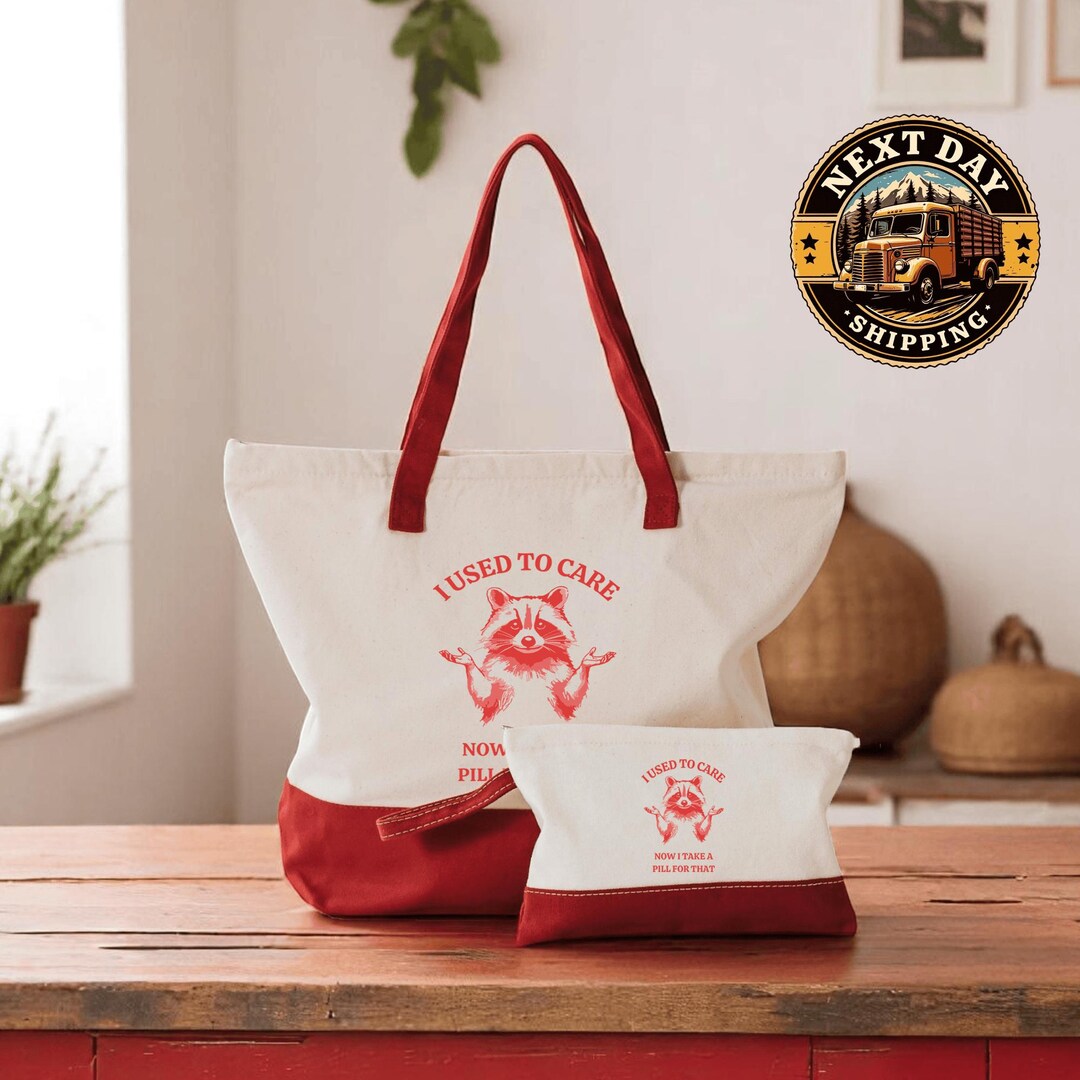 Funny Opossum Meme Tote Bag, Animal Humor Gift, Cute Possum Lover Tote ...