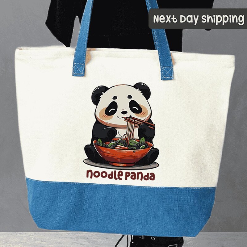 Panda Tote Bag - Etsy
