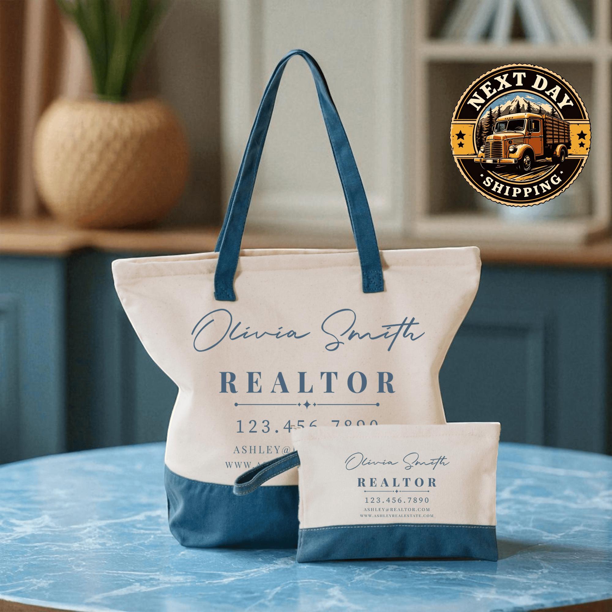 Personalized Realtor Tote Bag – Gift for Real Estate Agents, Work or ...