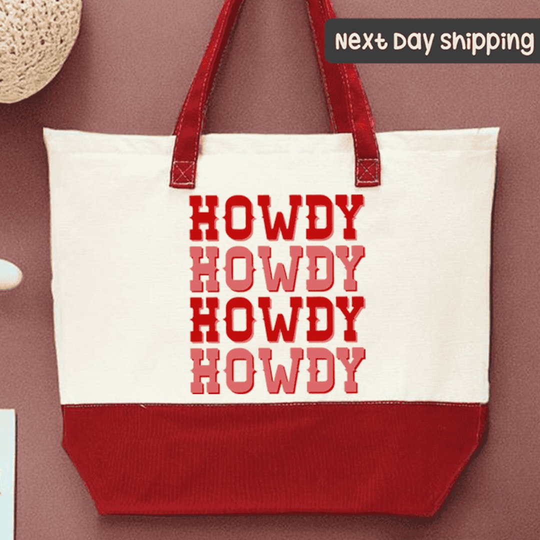Howdy Tote Bag Gift for Cowgirl, Cowboy Tote Bag, Cowgirl Tote Bag ...