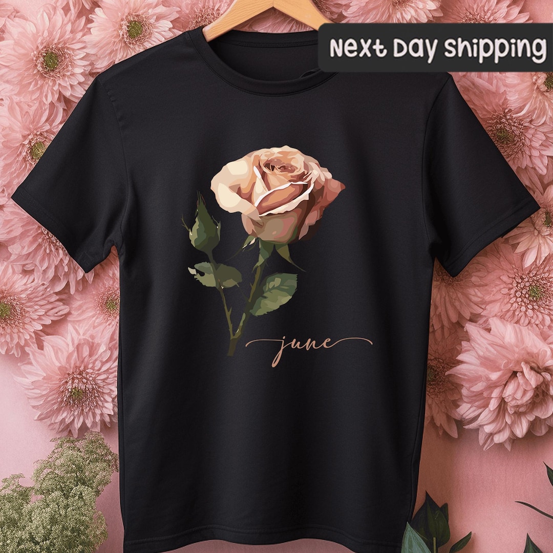 June Birth Month Flowers Shirt, June Birthday Gift, Summer Garden T ...