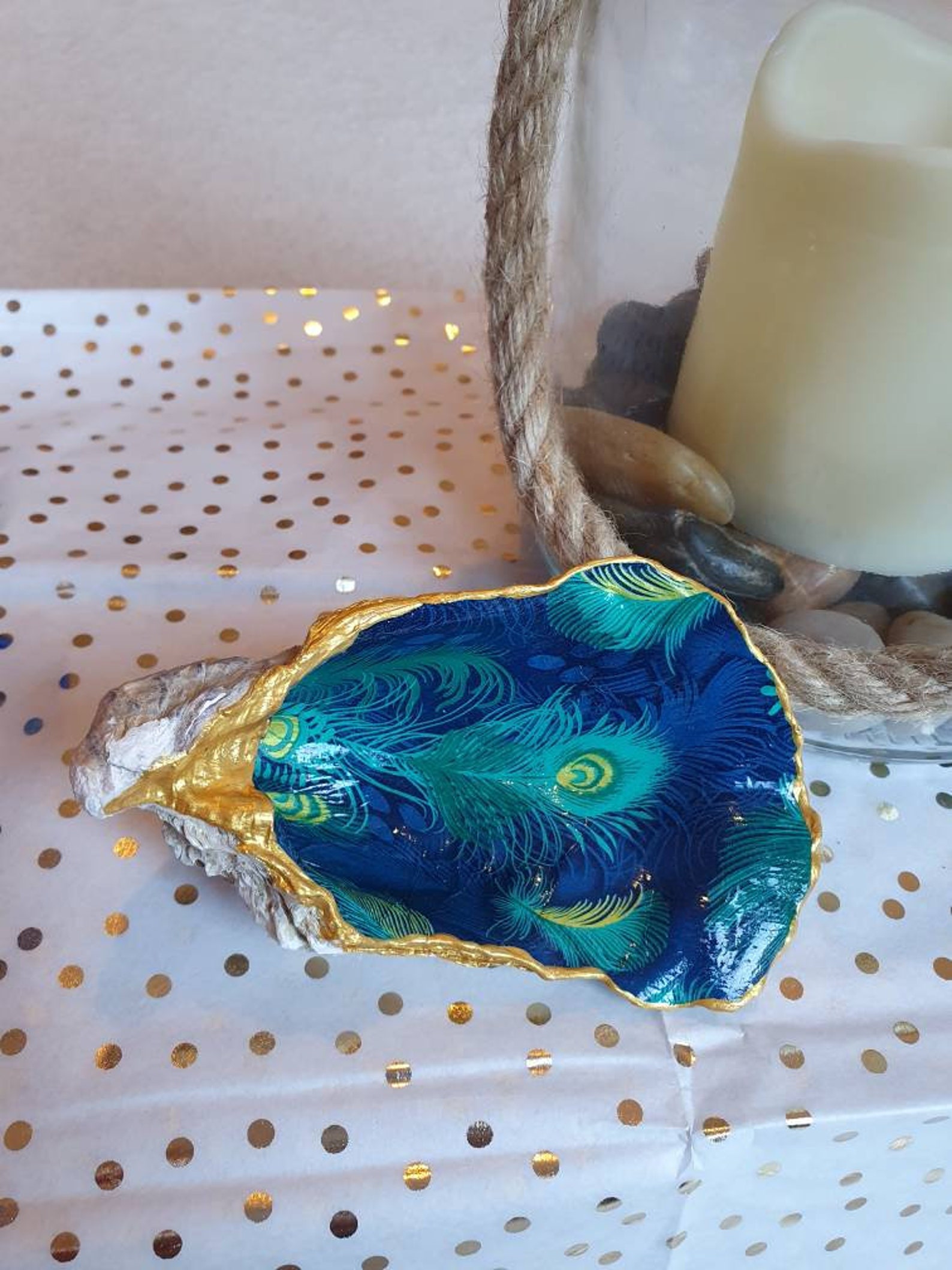 Oyster Shell Jewellery Dish - Etsy