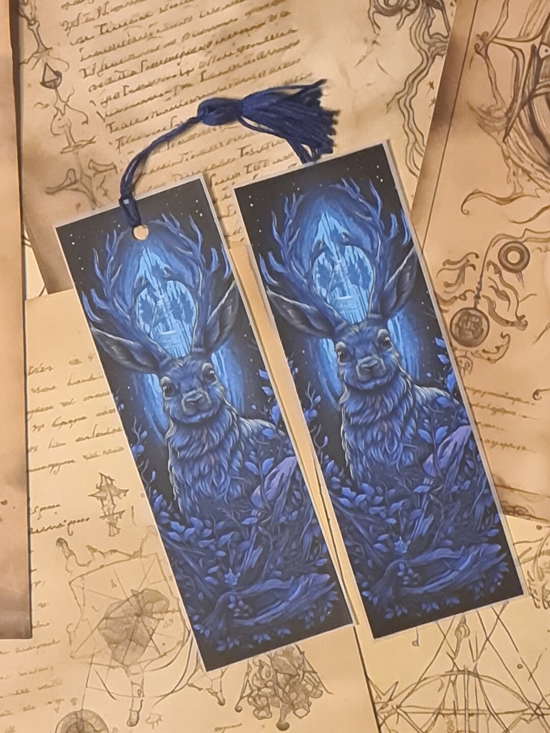 Folklore Jackalope Cryptid Book Mark Handmade Macabre - Etsy