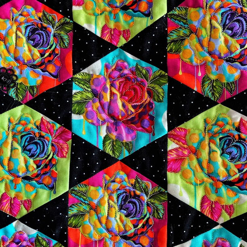 Quilted Patchwork Jacket Made From Tula Pink Fabrics - Etsy