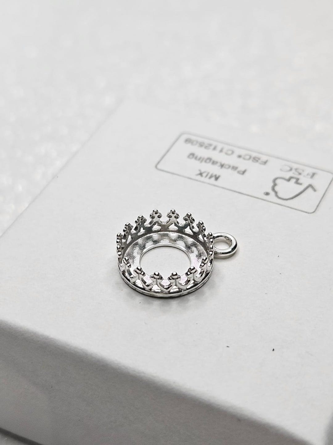 925 Silver Open Back Pendant Bezels . Pack of 3 - Etsy