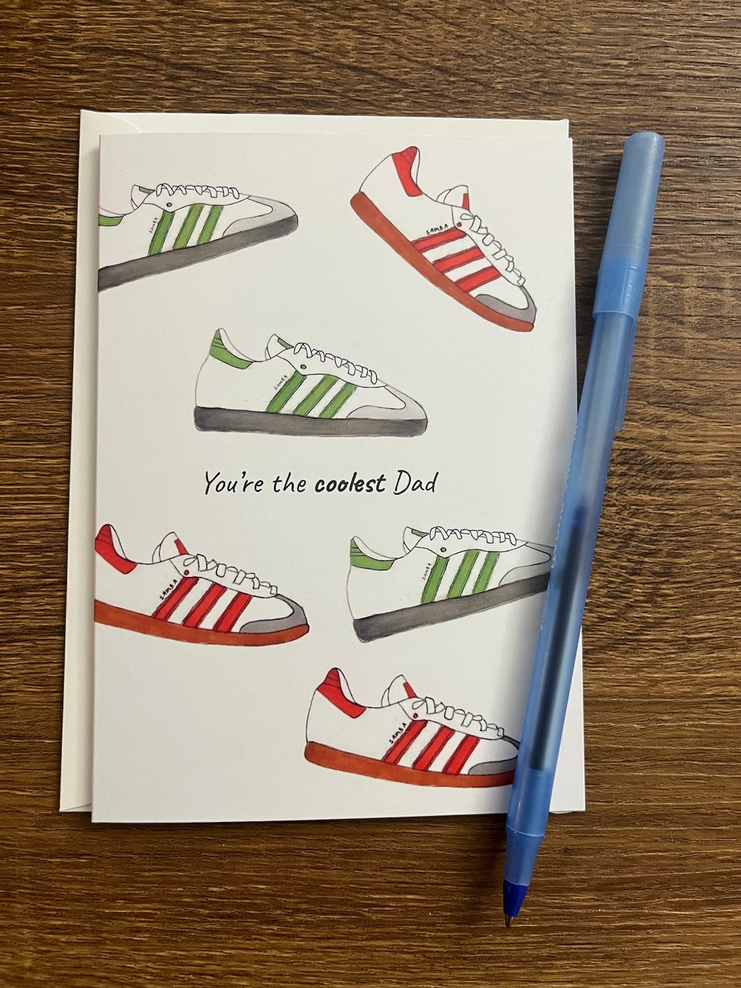 You’re the Coolest Dad - Father’s Day Card - Sneakers Greeting Card - Etsy
