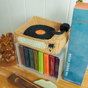 Spin Your Record Player Coasters Crochet Pattern - Etsy