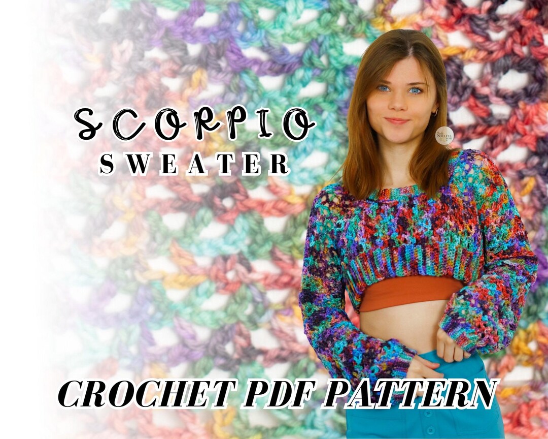 Scorpio Sweater Crochet PDF Pattern - Etsy