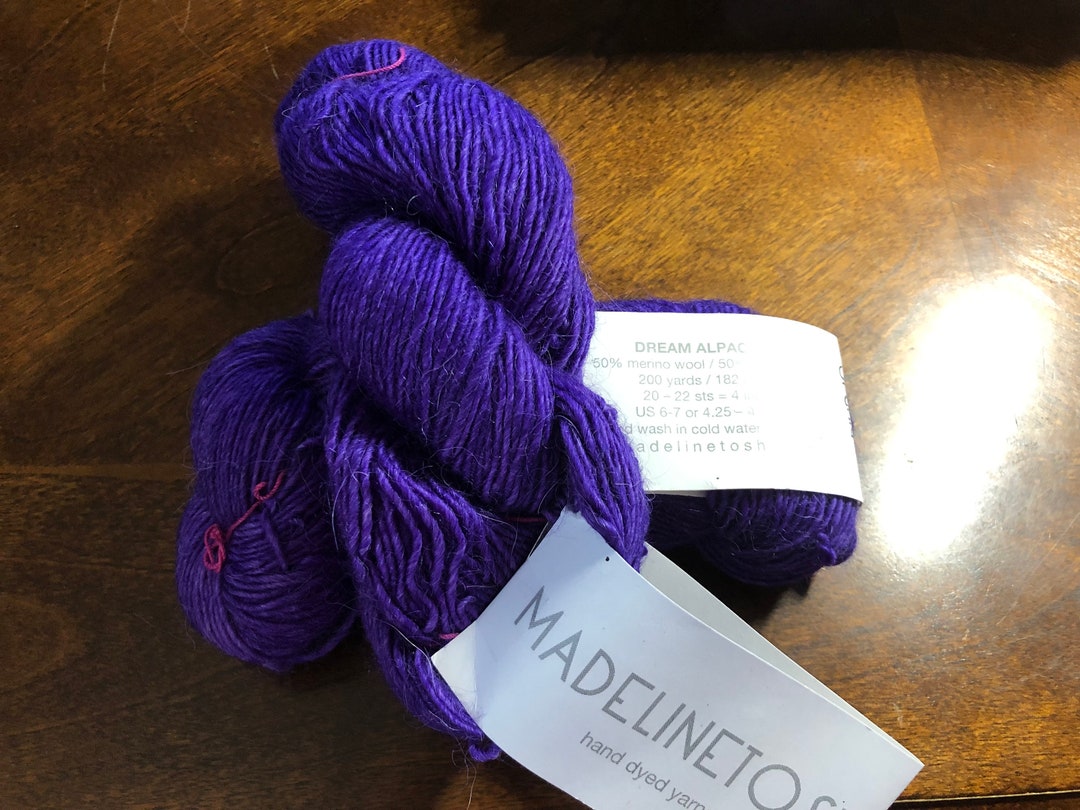Madelinetosh Dream Alpaca DK Yarn - Color Orchid - Etsy
