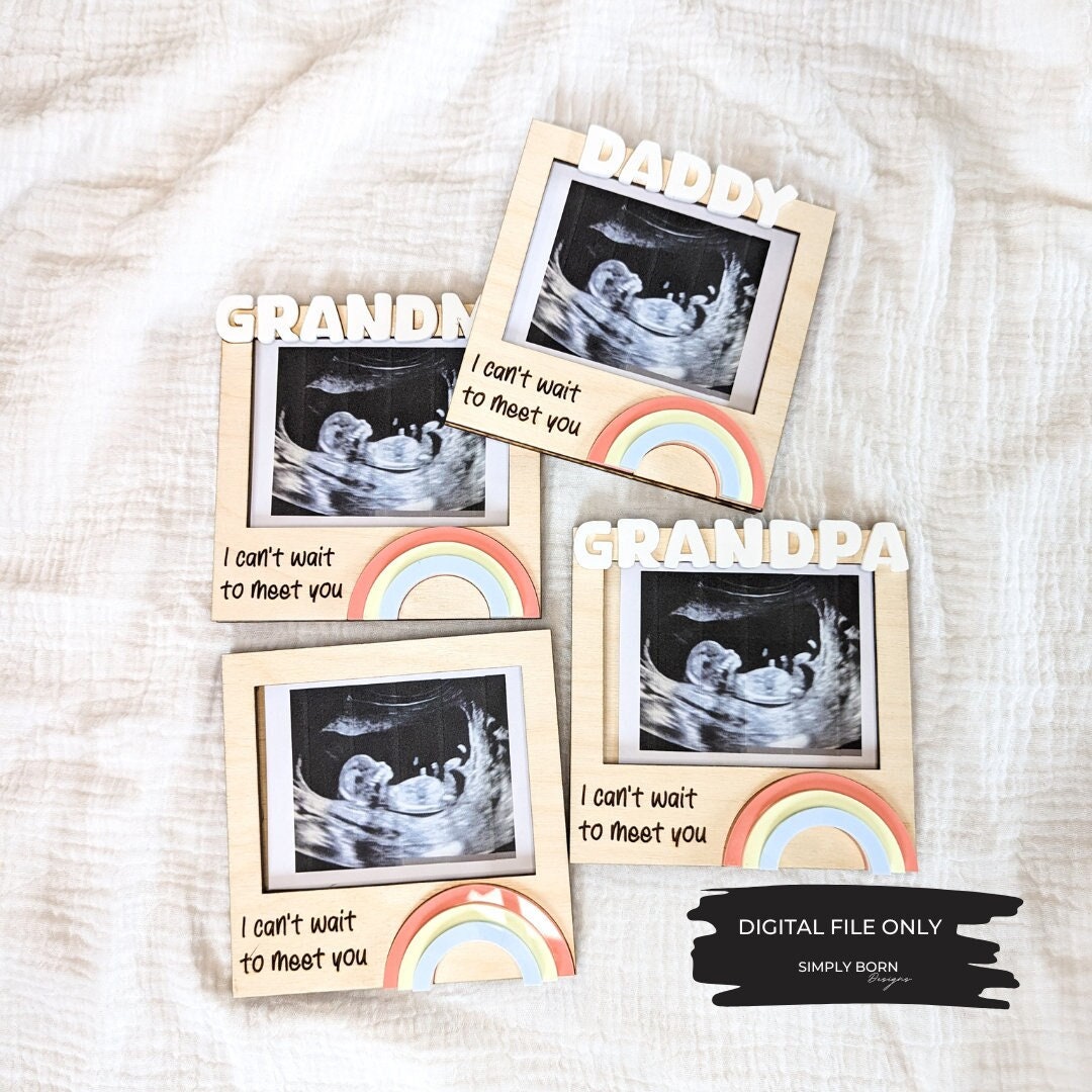 Ultrasound Fridge Magnet Svg, Coming Soon SVG, Pregnancy Announcement ...