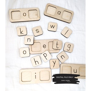 Wood CVC Board Svg, Wood Spelling Game Svg, Kindergarten Svg, Reading ...