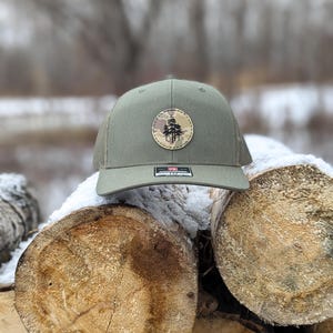 Leather Patch Hat, Pine Tree Hat, Tree Hat Patch, Richardson 112 Hat ...