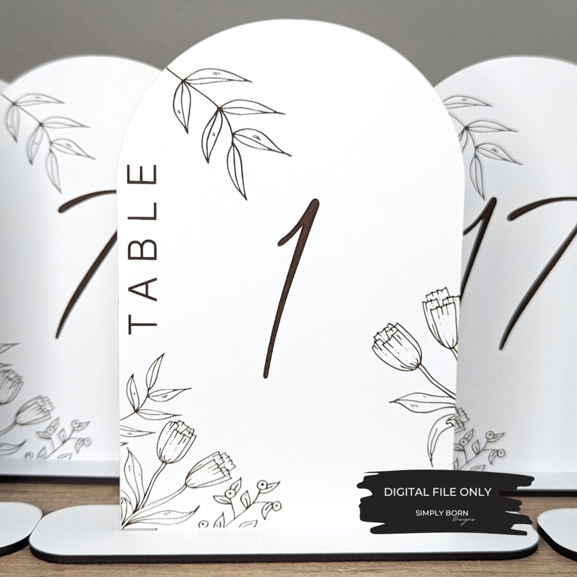 Wedding Table Numbers SVG, Arch Table Numbers Svg, Table Number Svg ...