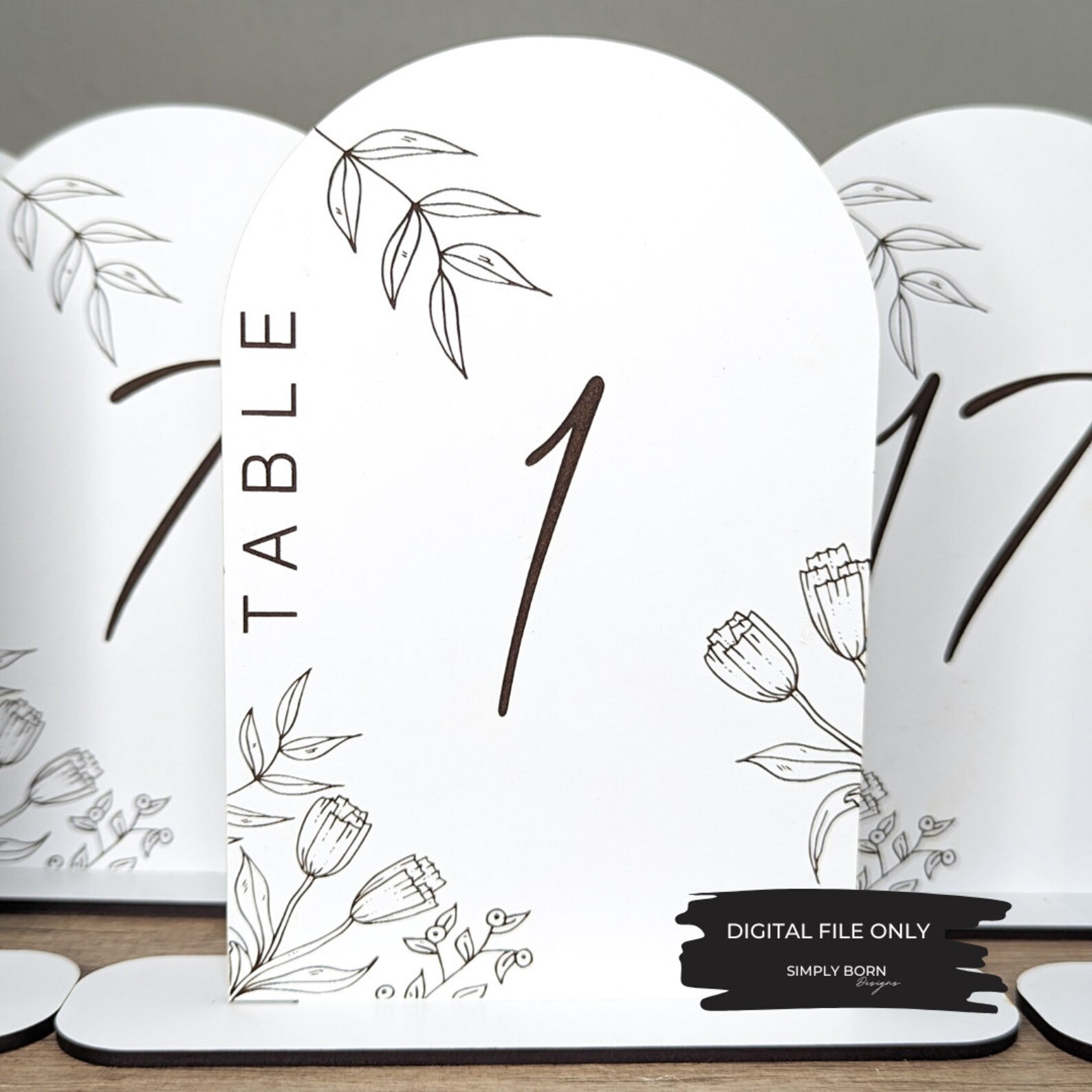 Wedding Table Numbers SVG, Arch Table Numbers Svg, Table Number Svg ...