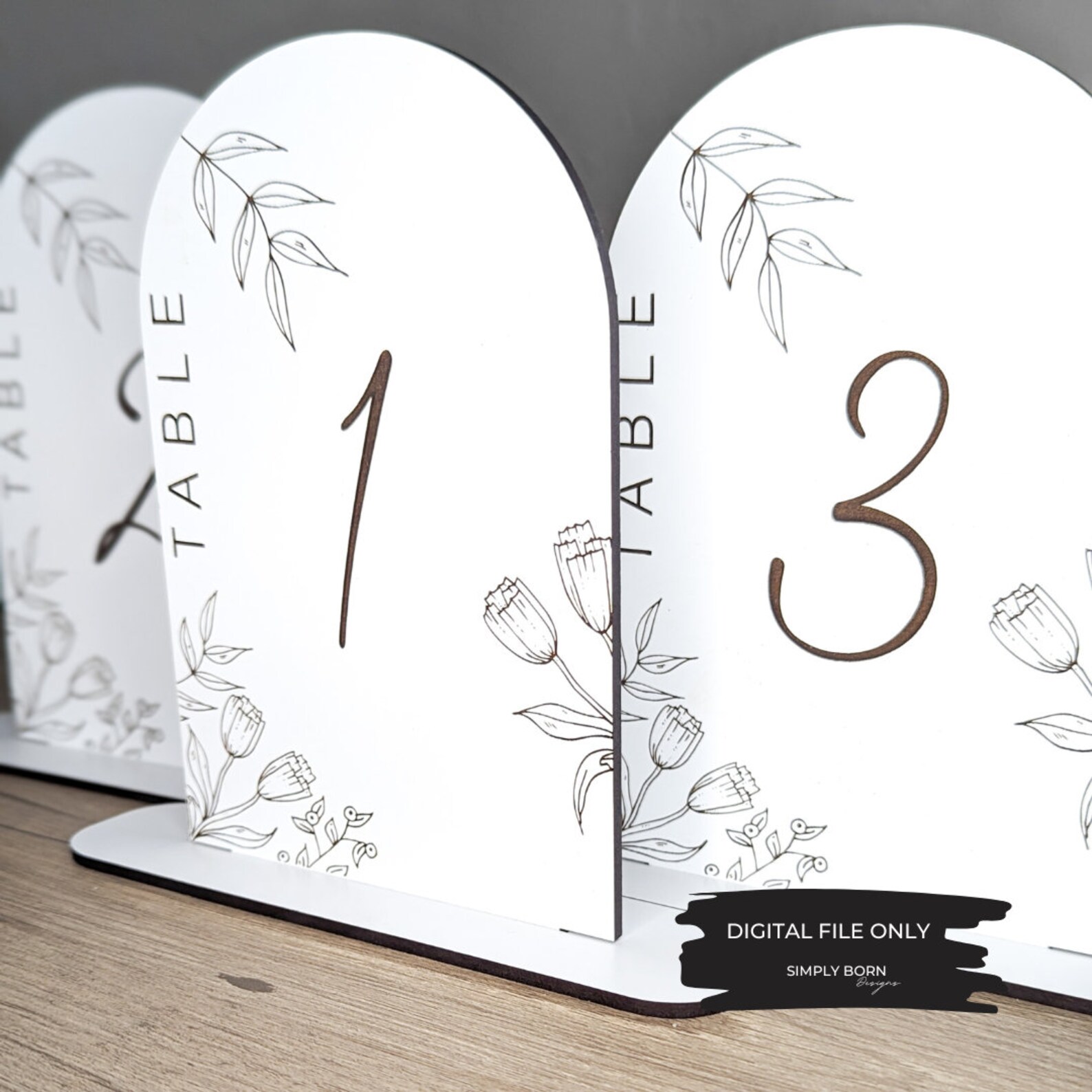 Wedding Table Numbers SVG, Arch Table Numbers Svg, Table Number Svg ...