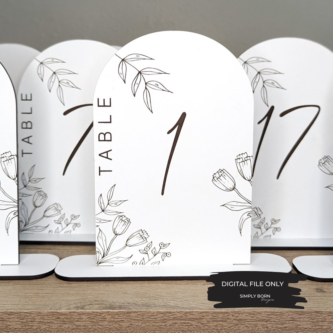 Wedding Table Numbers SVG, Arch Table Numbers Svg, Table Number Svg ...
