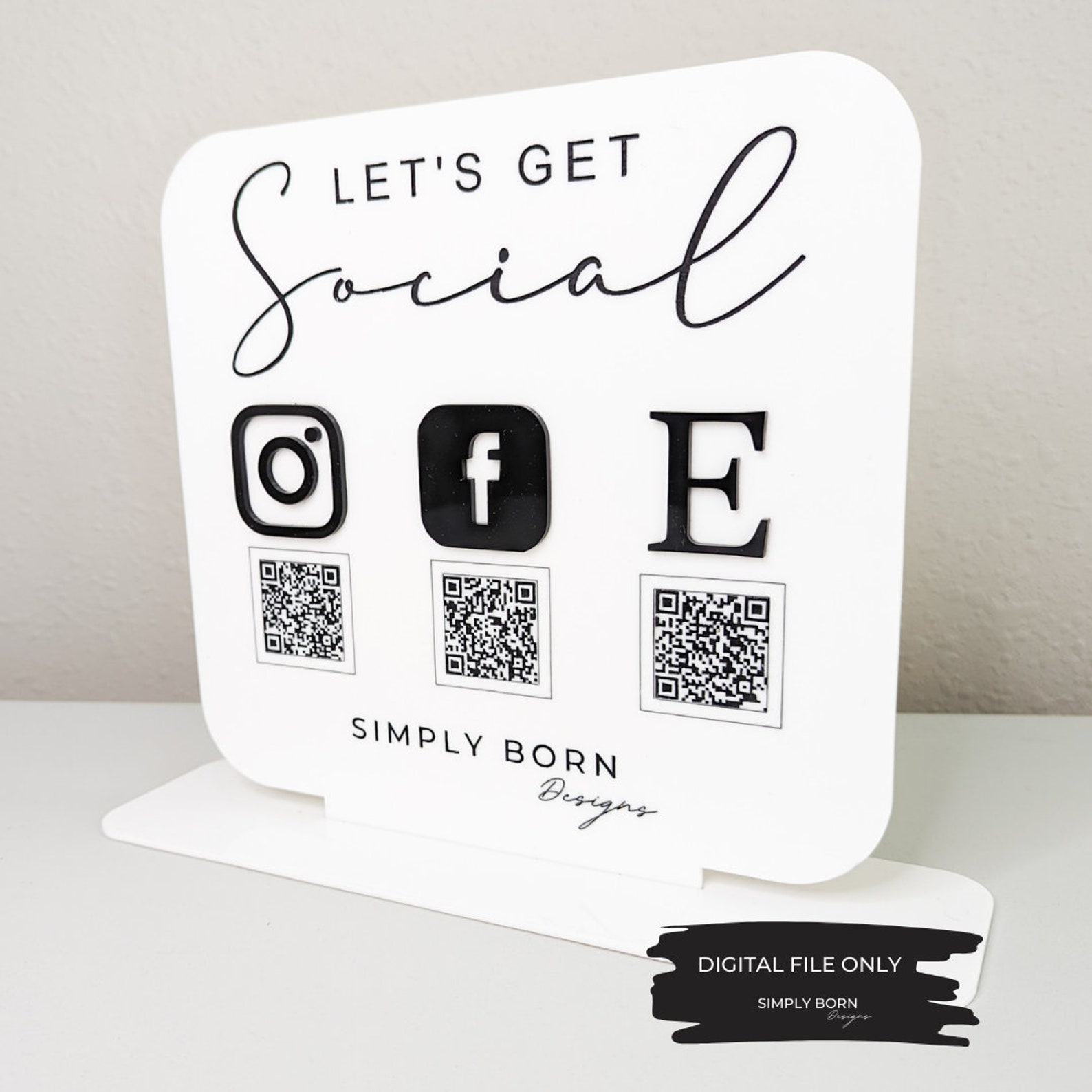 QR Code Sign SVG, Scan Code Sign Svg, Business Sign SVG, Social Media ...